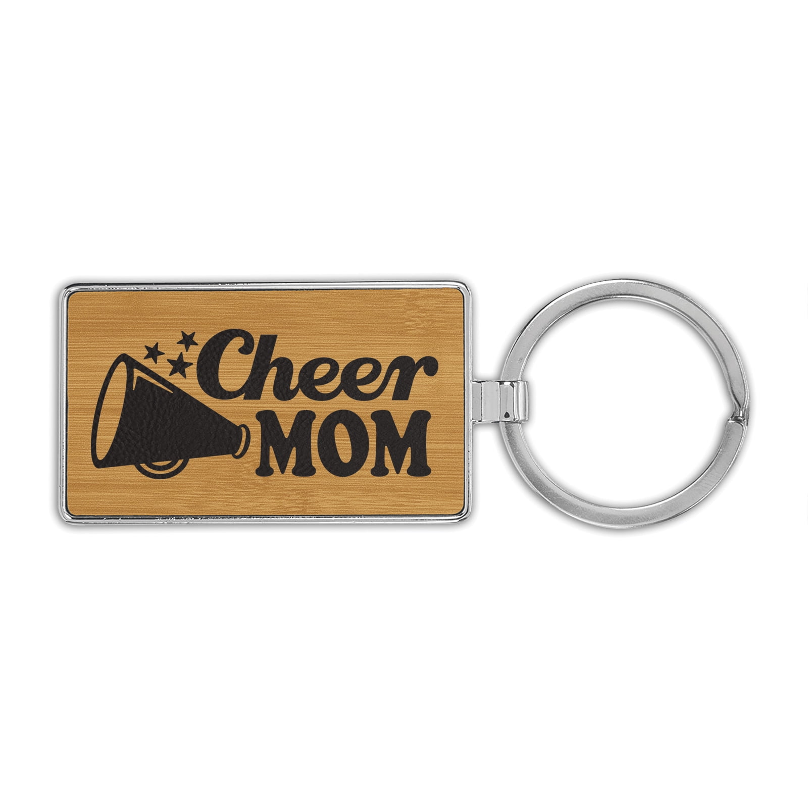 Cheer Mom Premium Leatherette Keychain spirit cheerleading dance ...