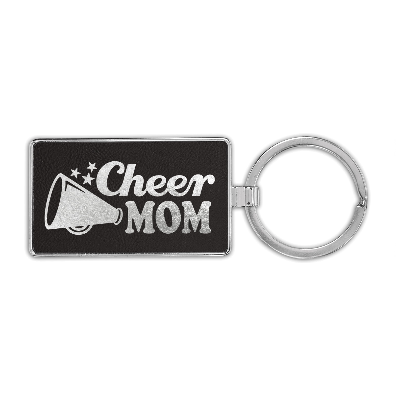 Cheer Mom Premium Leatherette Keychain spirit cheerleading dance ...