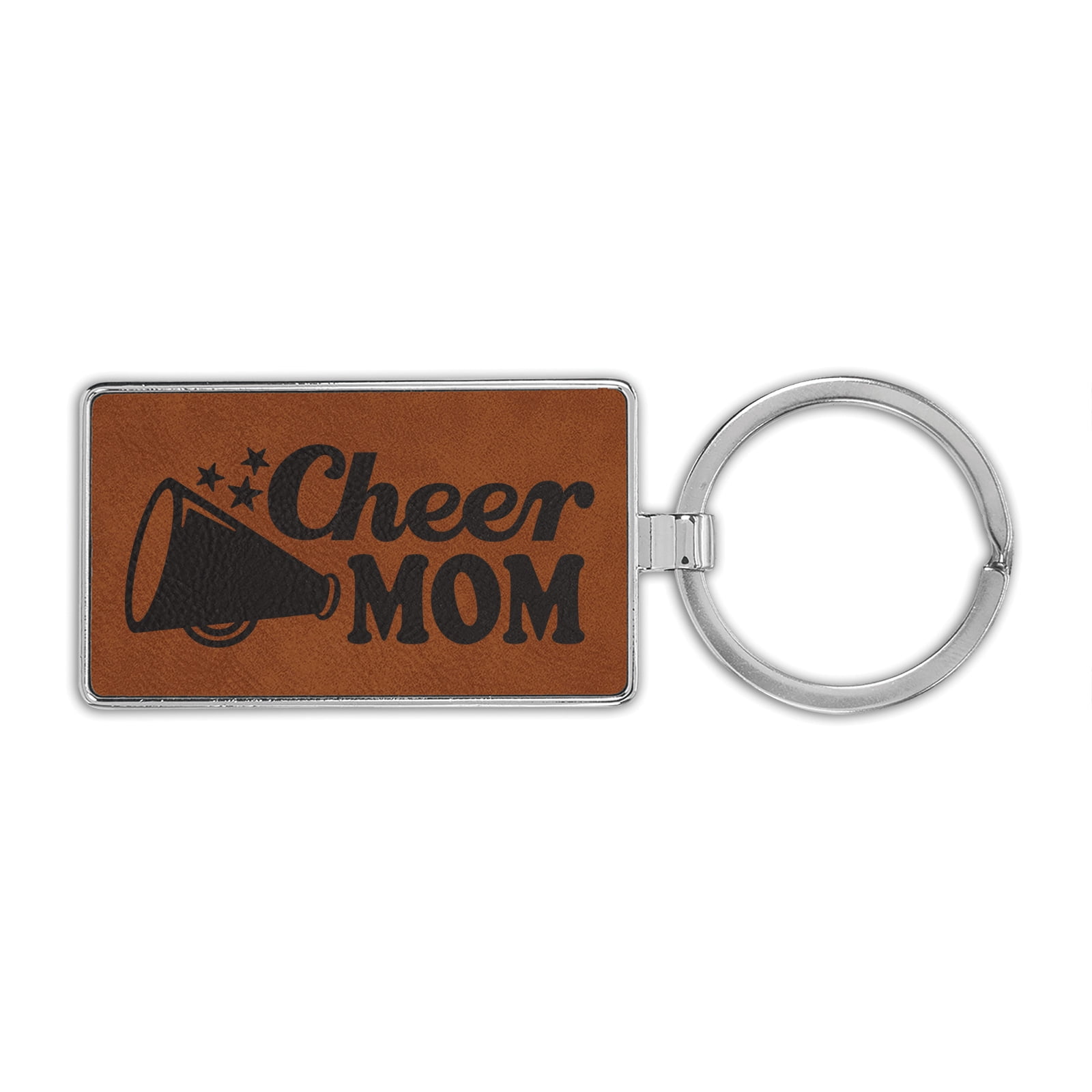 Cheer Mom Premium Leatherette Keychain spirit cheerleading dance ...