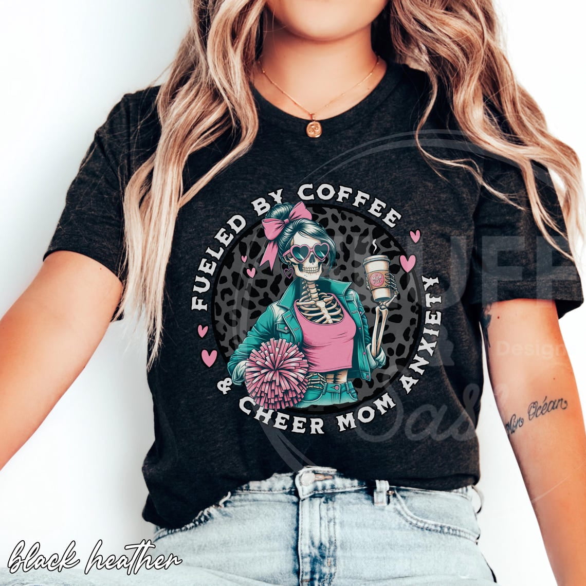Cheer Mom Shirt, Cheer Comp Tee, Coffee And Cheer Tshirt, Cheerleading ...