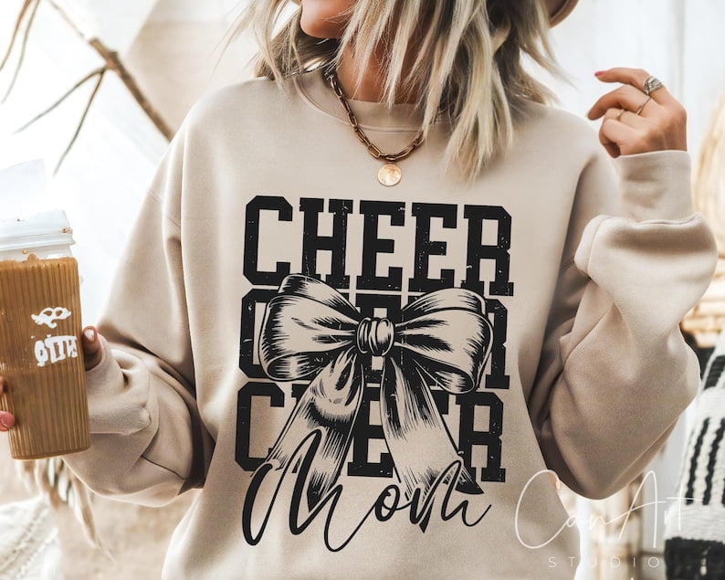 Cheer Mom Sweatshirt, Cheerleader Mama Pullover, Game Day Hoodie for ...