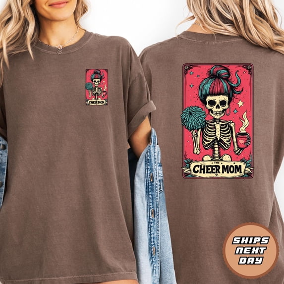 Cheer Mom Tarot Card TShirt Funny Halloween Cheerleading Gift - Walmart.com