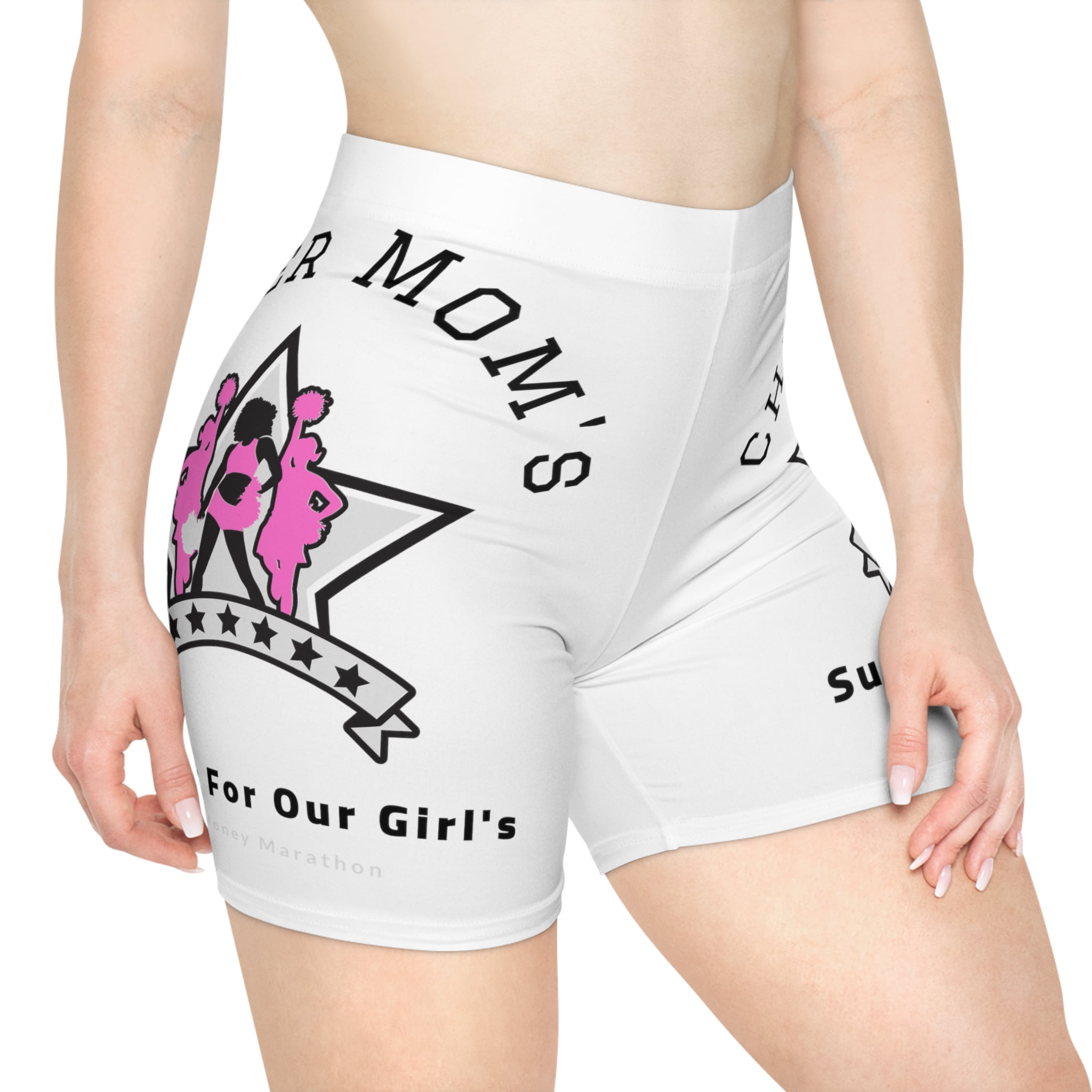 Cheer Mom's Women's White Biker Shorts - Walmart.com
