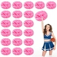 Cheer Pom Poms 20 Pcs With Handle- Cheerleading Handheld Squad Pompoms ...