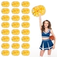Cheer Pom Poms 24 Pcs With Handle- Cheerleading Handheld Squad Pompoms ...