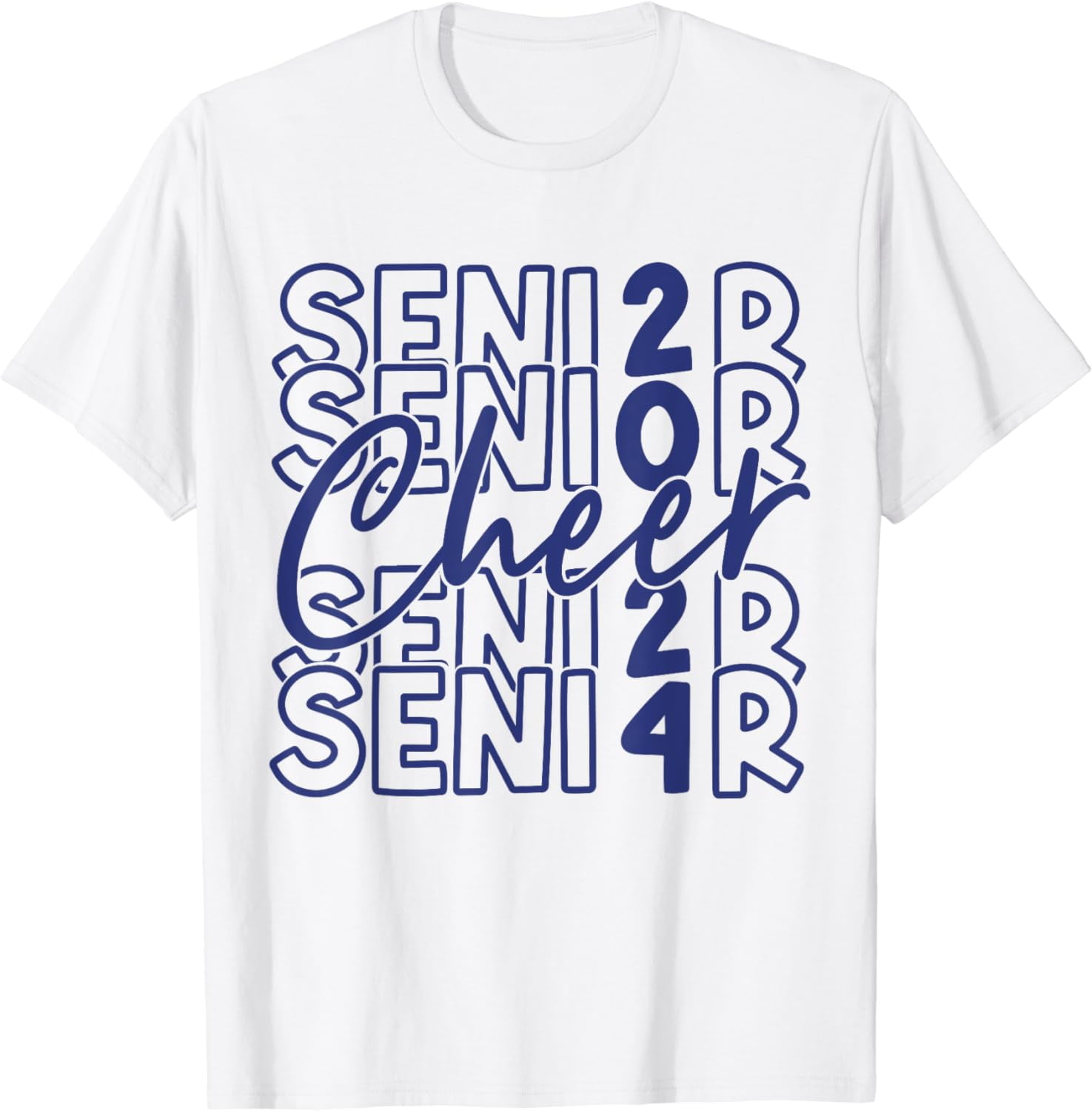 Cheer Senior Class Of 2024 Seniors Grad Graduation 2024 tee T-Shirt ...