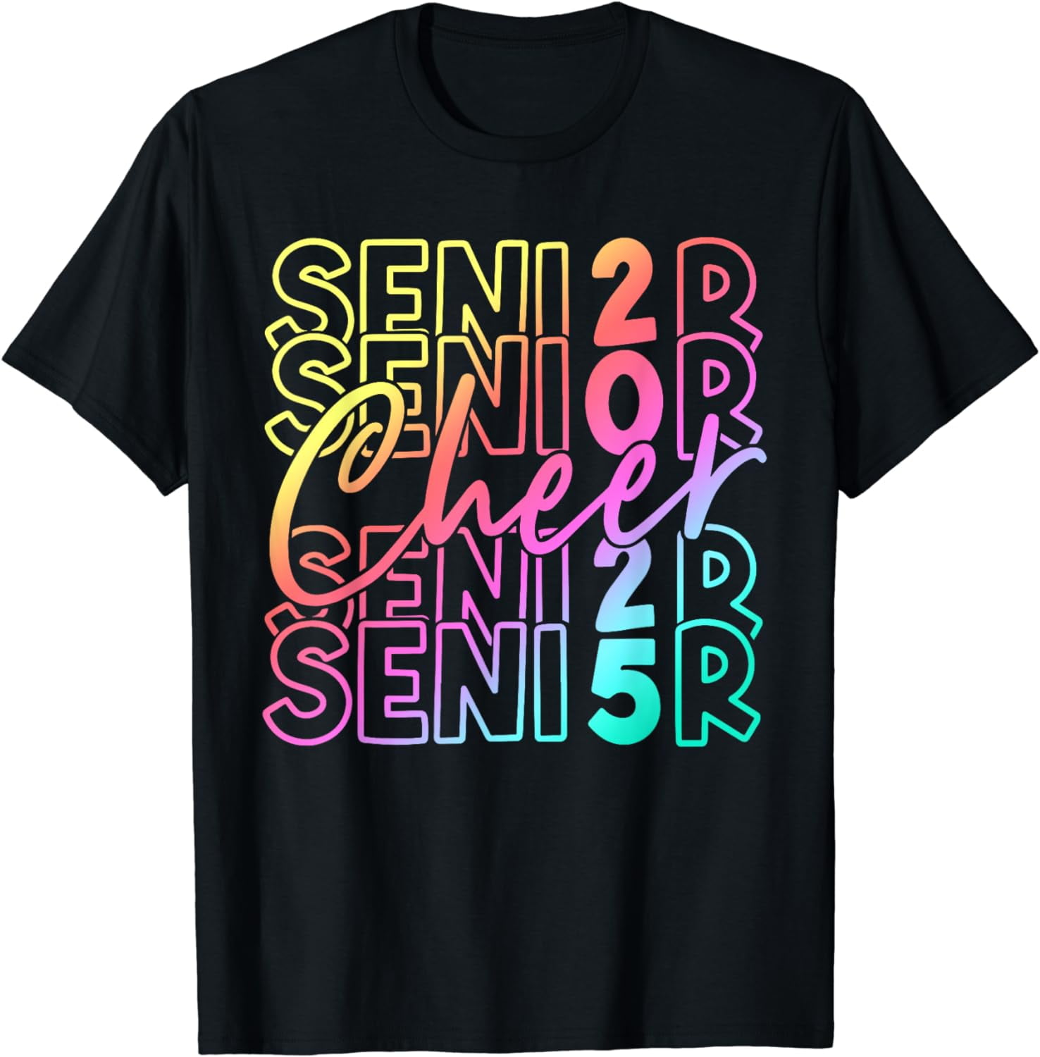 Cheer Senior Class Of 2025 Seniors Grad Graduation 2025 T-Shirt ...