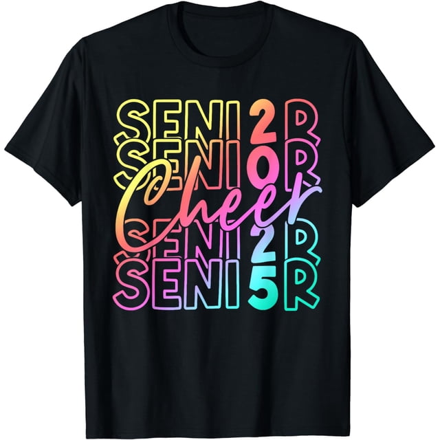 Cheer Senior Class Of 2025 Seniors Grad Graduation 2025 T-Shirt ...