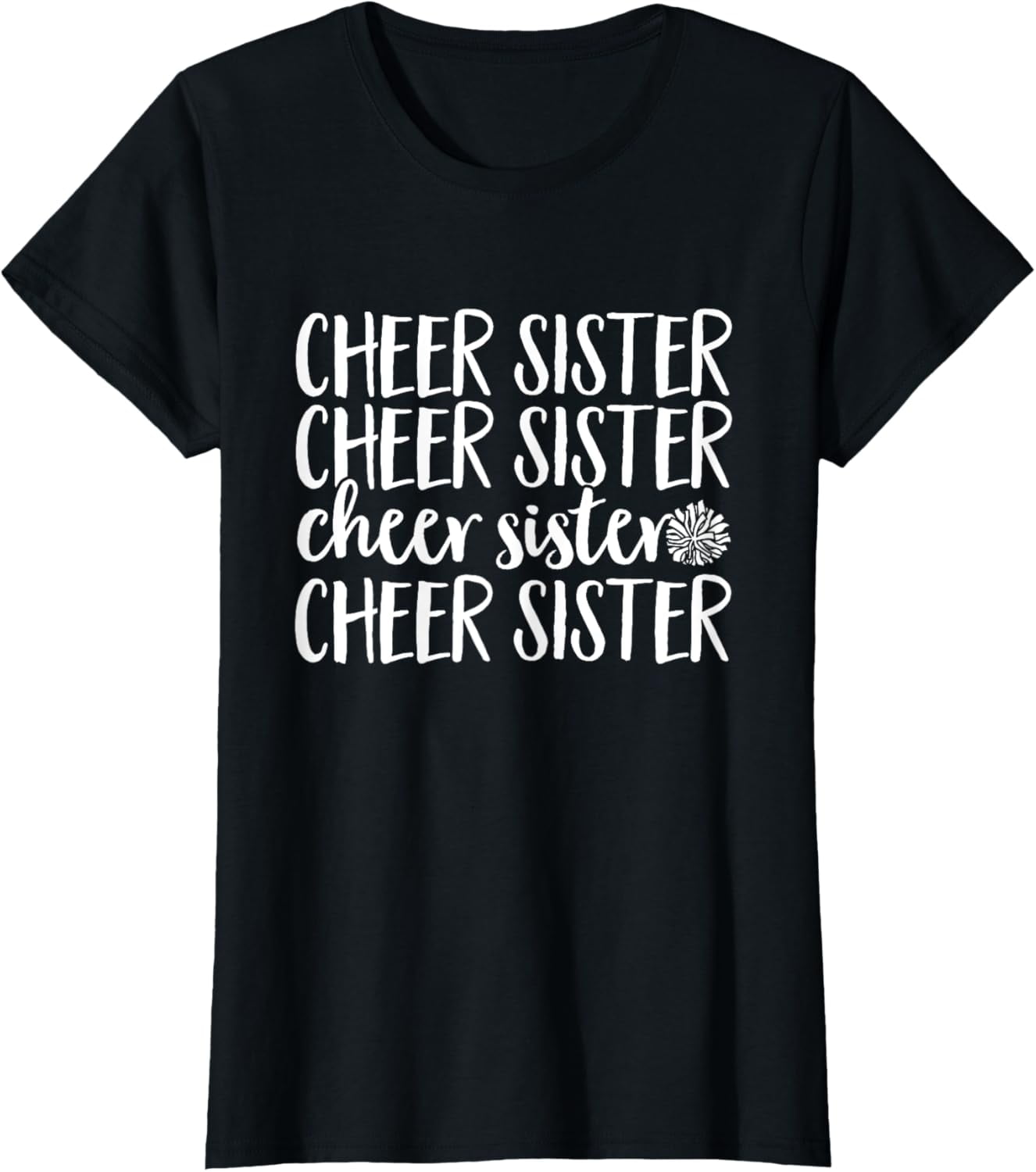 Cheer Sister Cheerleading Girls Cheerleader Sister T-Shirt Casual Short ...
