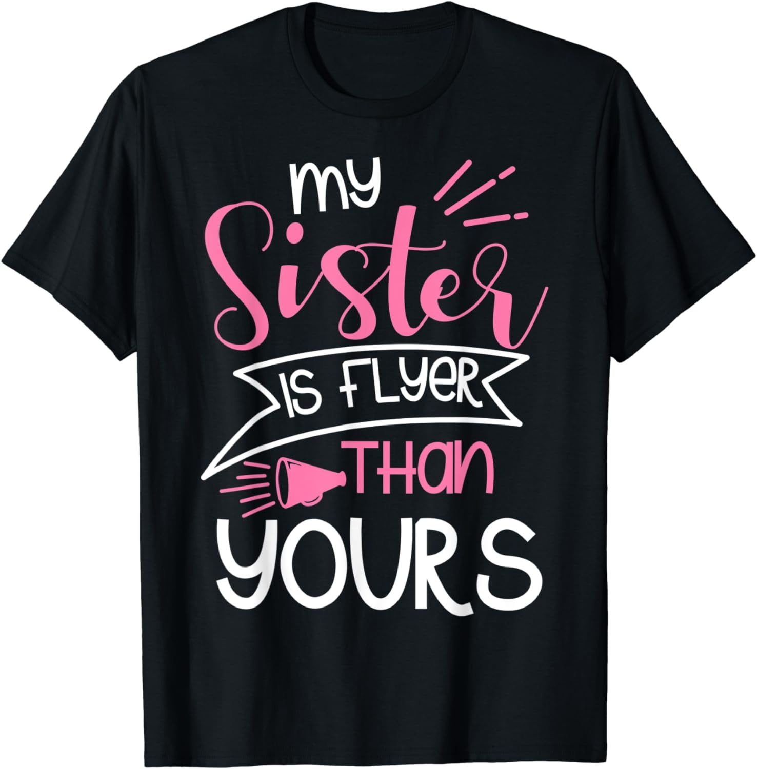 Cheer Sister Cheerleading Team Cheerleader Squad Cheering T-Shirt ...