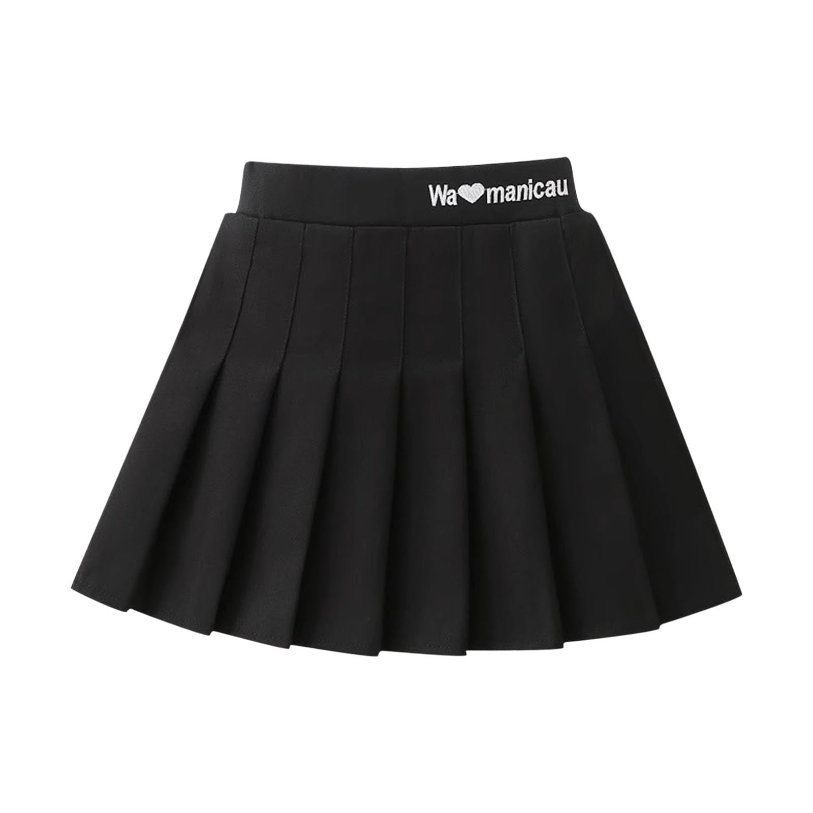Cheer Skirts for Girls White Girls' Uniform Pleated Skort, Kids ...