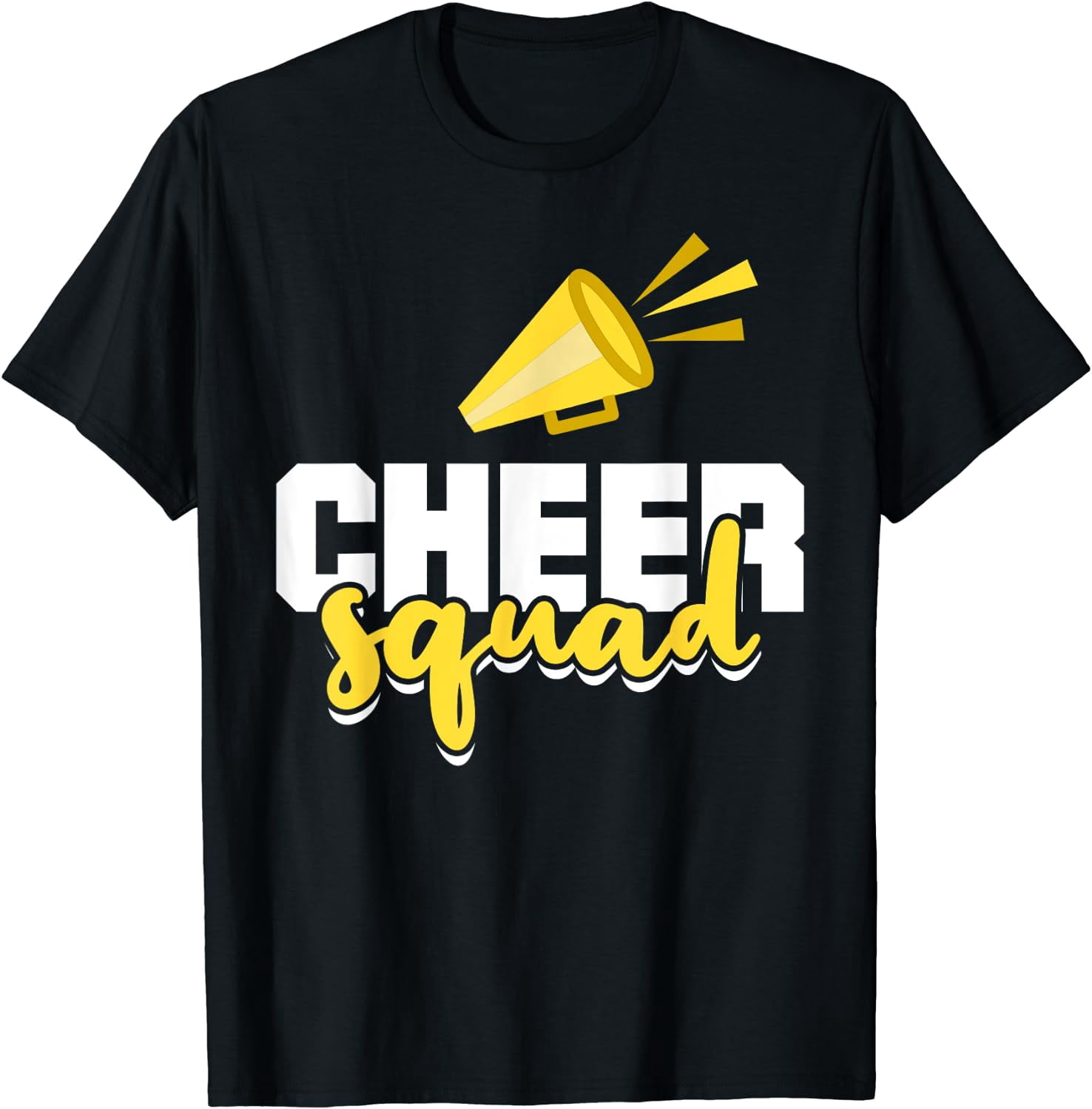 Cheer Squad Cheerleading Funny Cheerleader T-Shirt Black Large ...