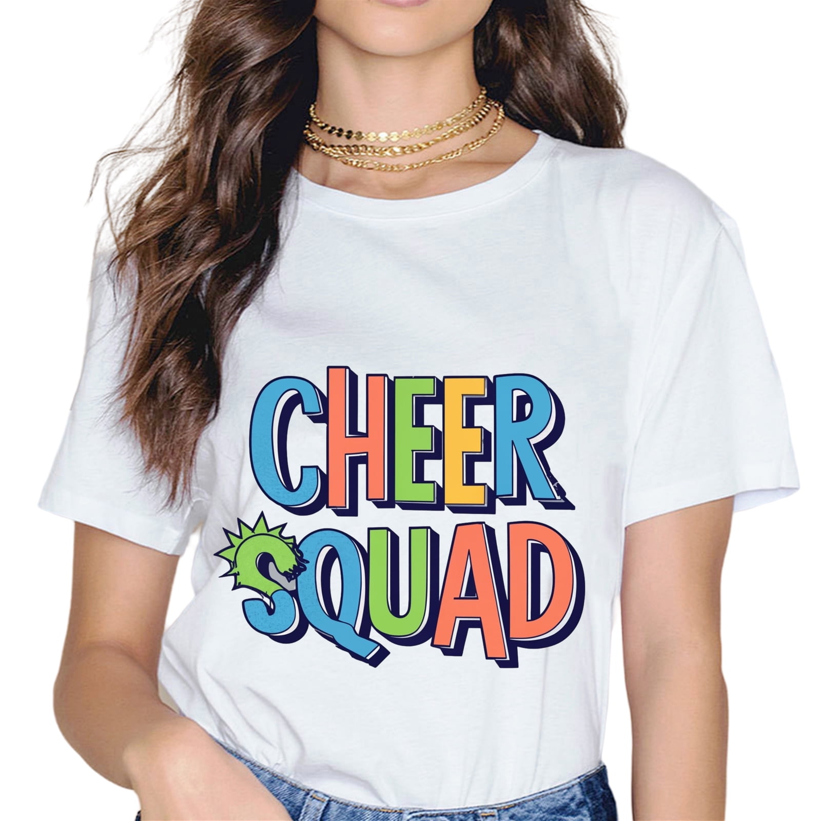Cheer Squad Cheerleading Funny Cheerleader T-Shirt - Walmart.com