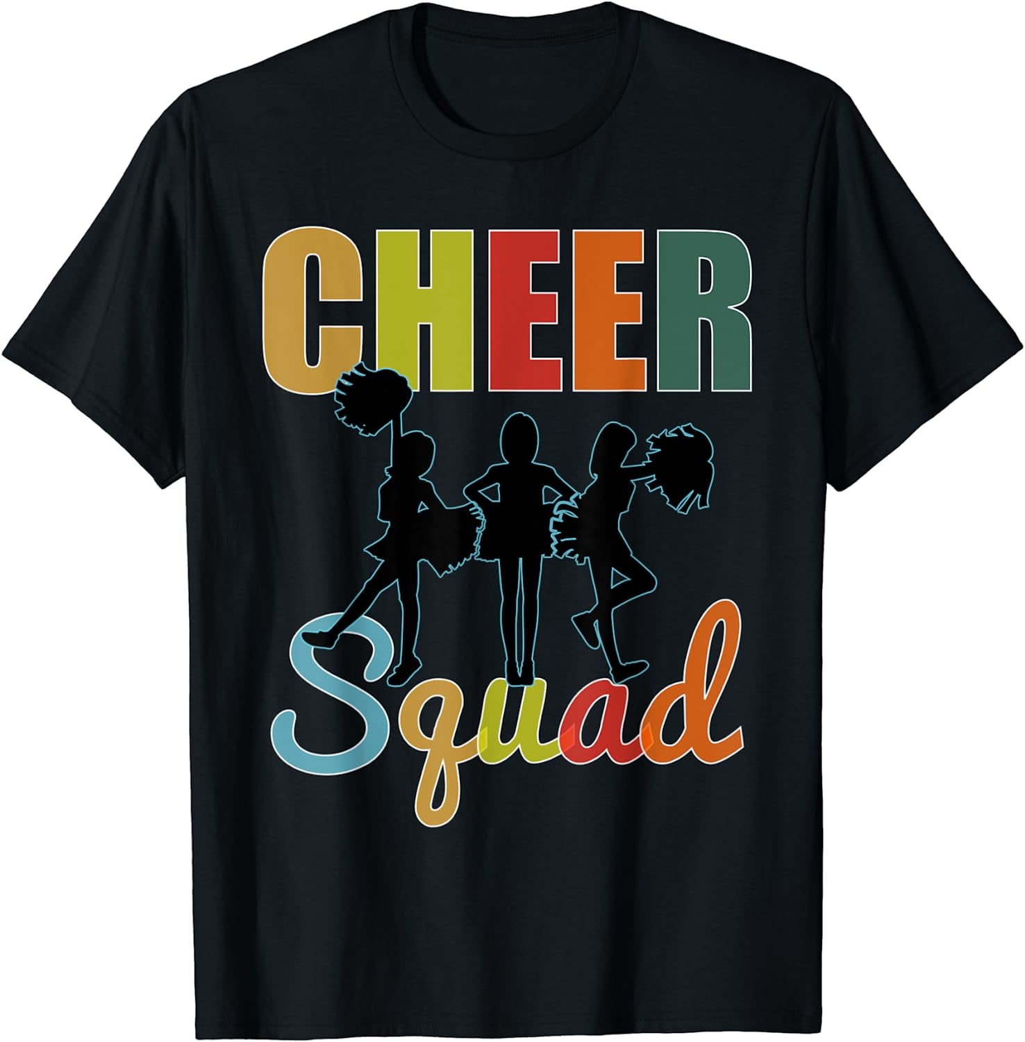Cheer Squad Funny Cheerleader Cheering Cheerdancing Outfit T-Shirt ...