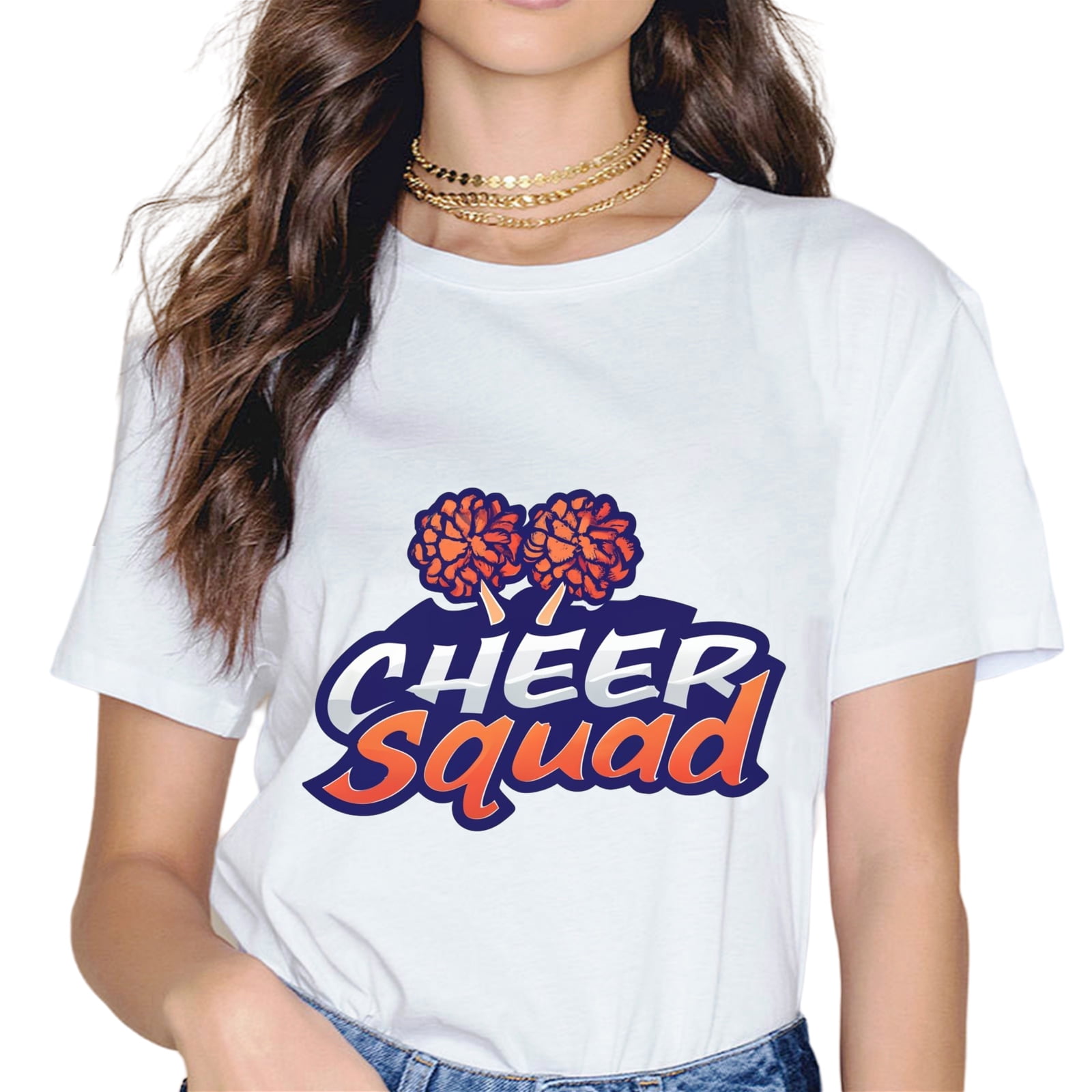Cheer Squad Funny Cheerleader Cheering Cheerdancing Outfit T-Shirt ...