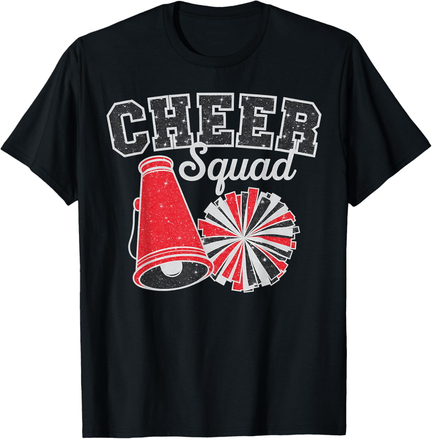 Cheer Squad Funny Cheerleader Cheerleading Red Women Girl T-Shirt ...