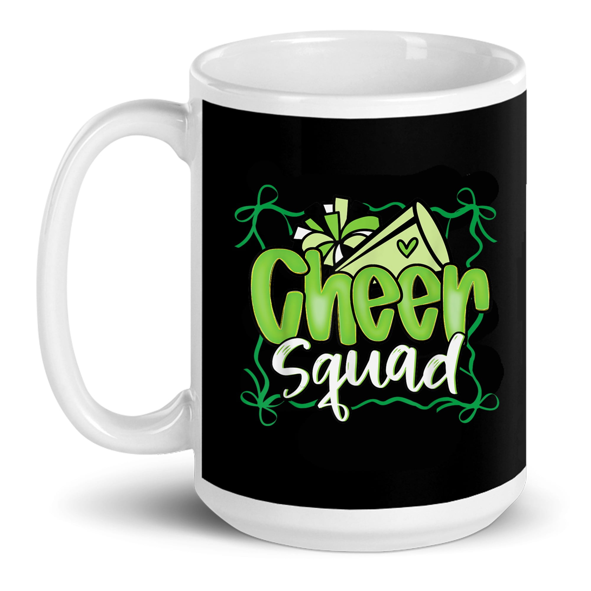 Cheer Squad Match Cheerleading Cheerleader Gift Ceramic Mug 15oz (White ...
