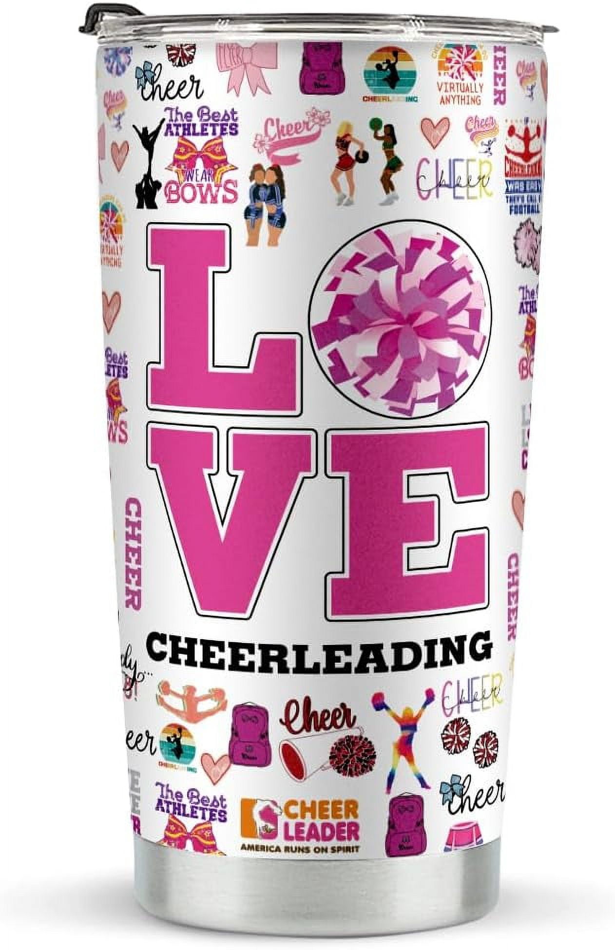 Cheer Stuff Cheerleader Cheer Tumbler Cup Funny Cheerleader Gifts ...