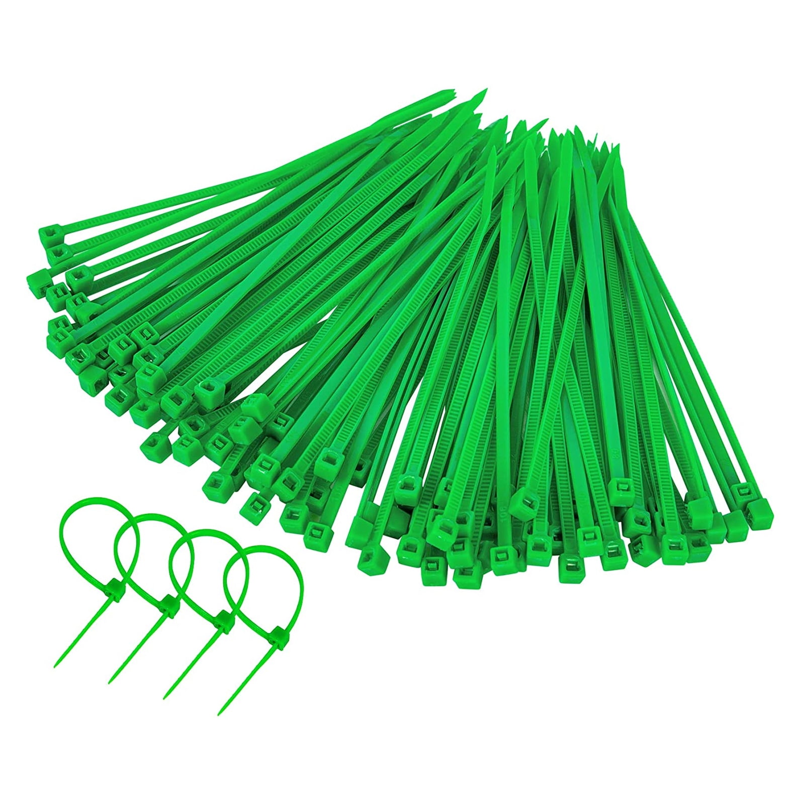 Cheer.US 100 Pcs Adjustable Plastic Cable Ties Gardening Plant Twist ...