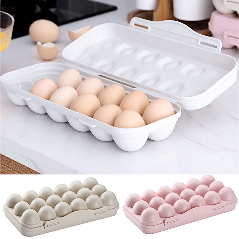 Cheer.US 12Grids/18Grids Large Capacity Egg Holder for Refrigerator ...