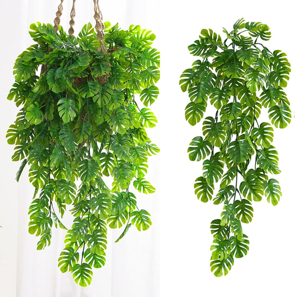 Cheer.US 2 Pcs Artificial Ivy Fake Greenery Leaf Garland Plants Vine ...