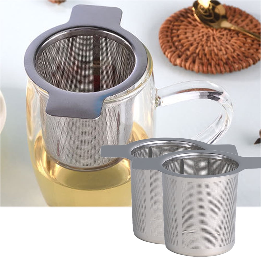 Cheer.US 2 Pcs Extra Fine Mesh Tea Infuser Fits Standard Cups Mugs ...
