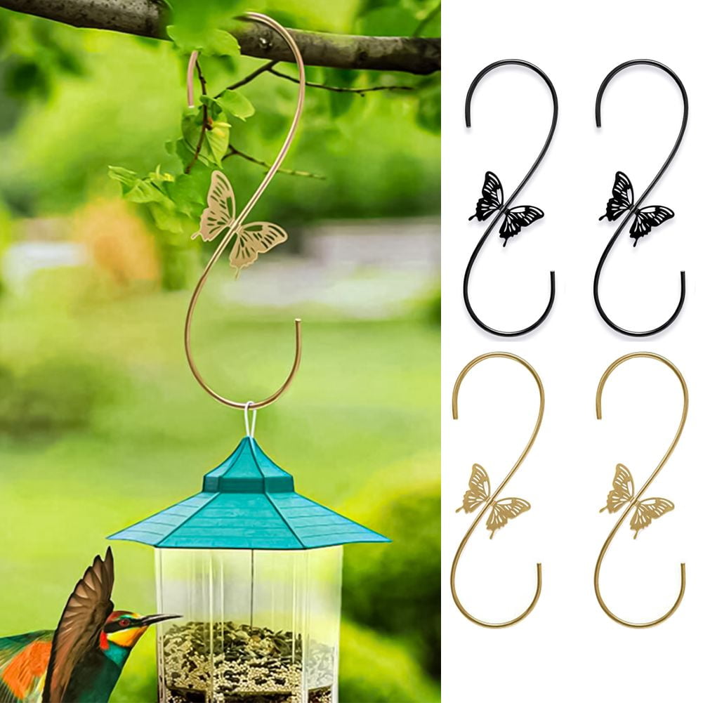 Cheer.US 2Pcs Attractive Bird Feeders Hanger Metal Hummingbird Feeders ...