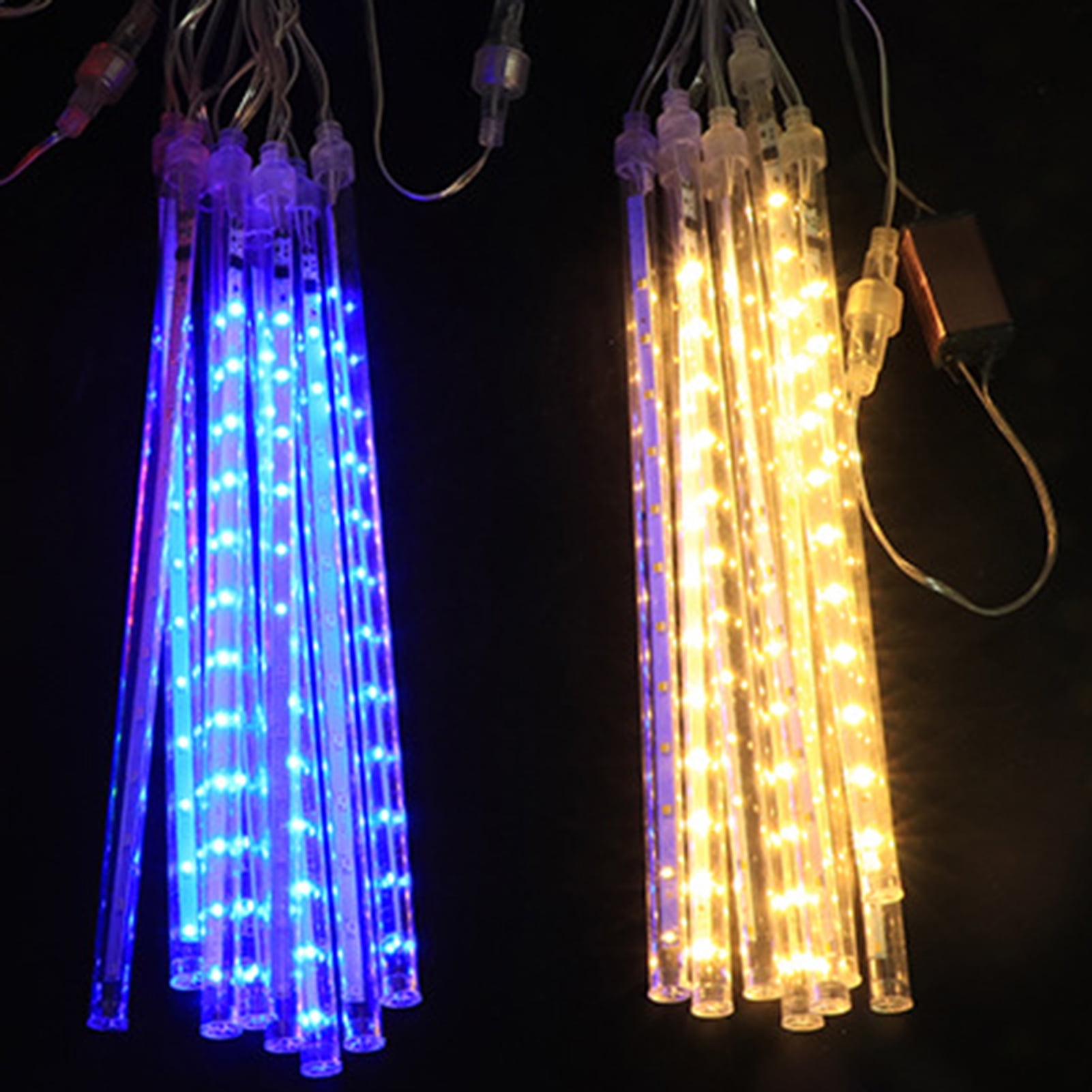 Cheer US 8Packs Waterproof Cascading Meteor Shower Rain Lights Snow ...