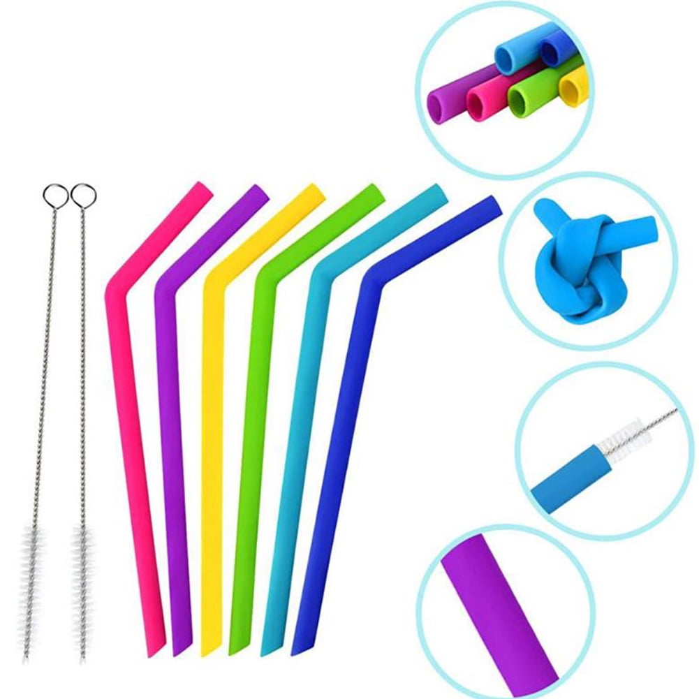 Cheer.US 8Pcs/Set Drinking Straw Cleaner Brush Extra Long Pipe Cleaners ...