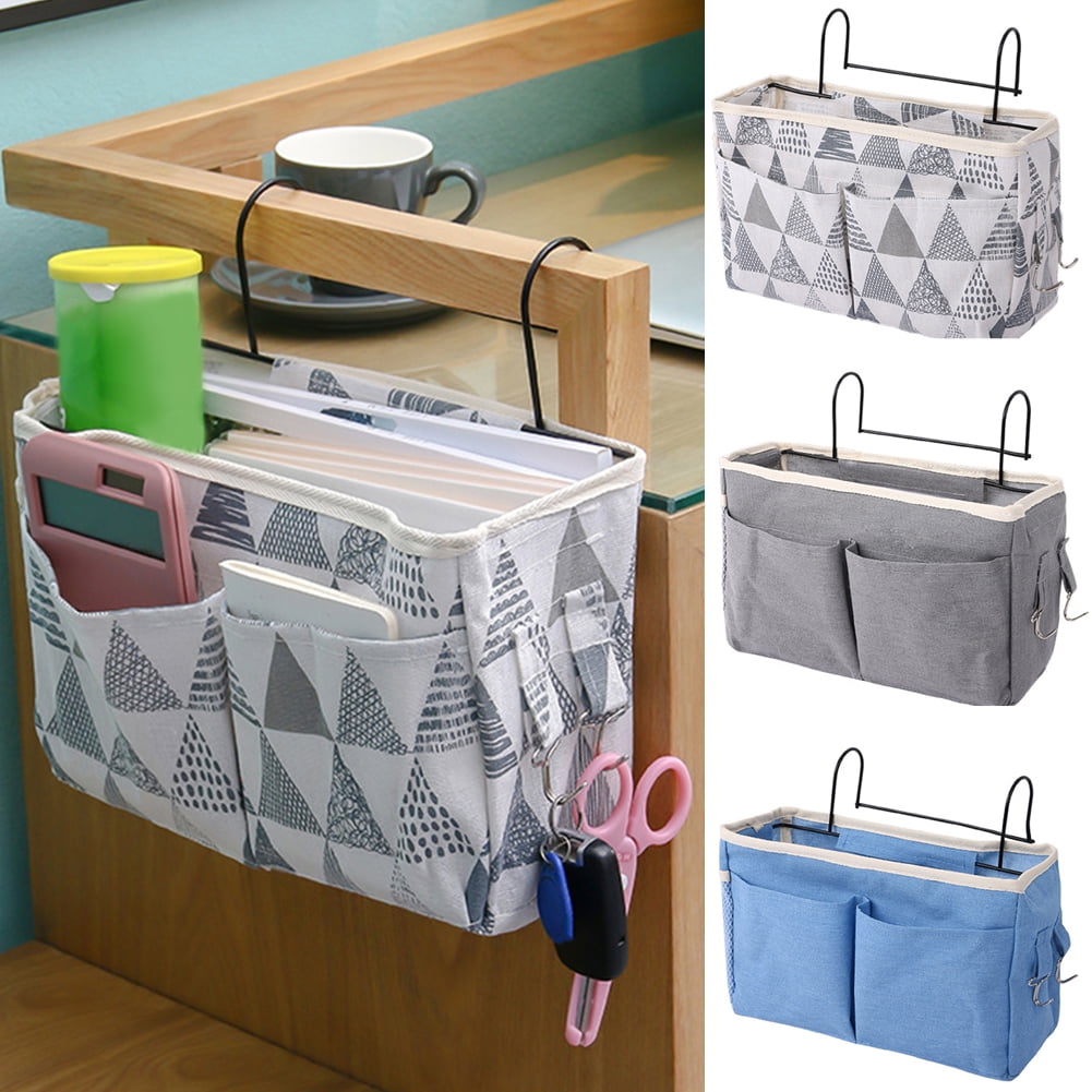 Cheer.US Bedside Caddy,Bedside Storage Organizer,Table Cabinet Hanging ...