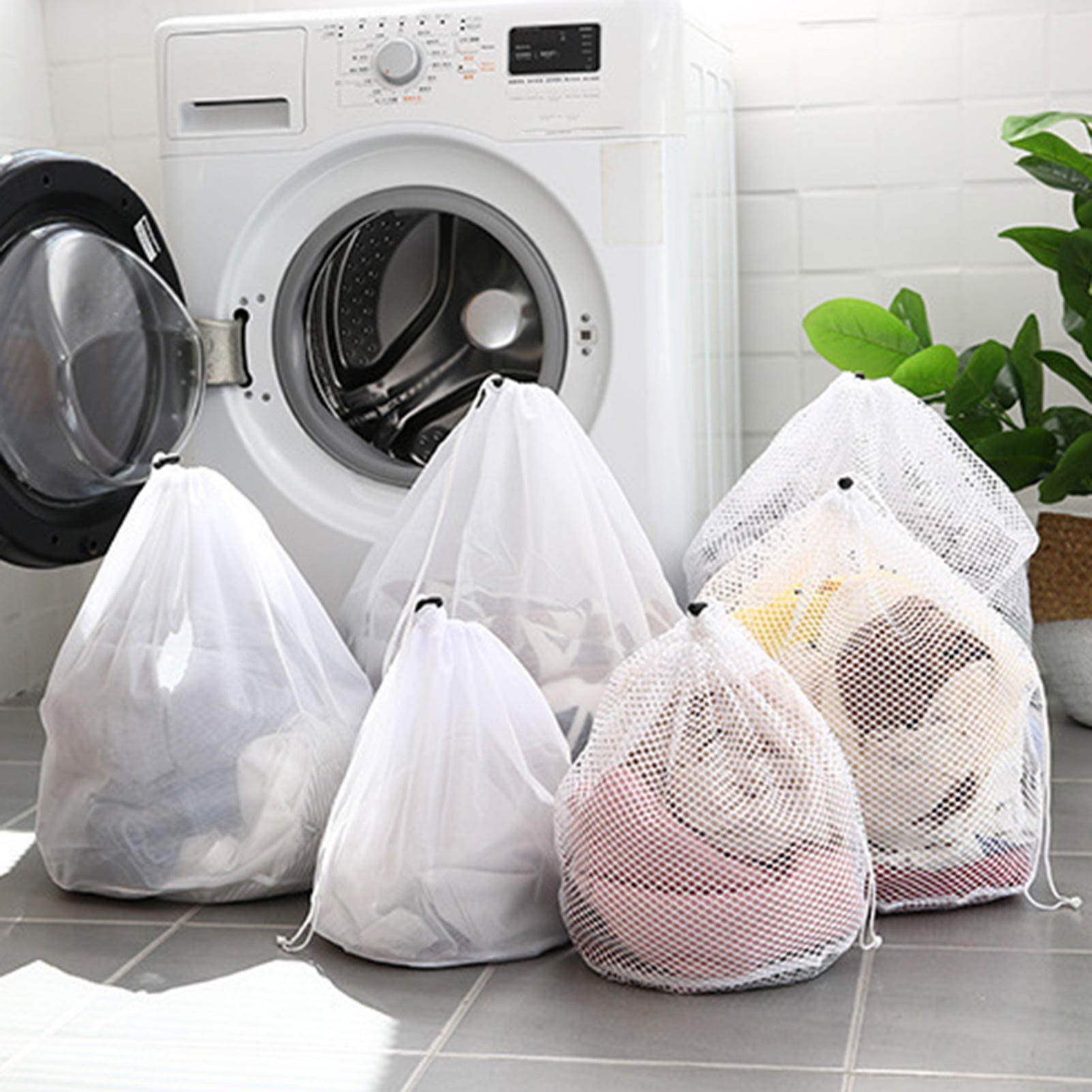 Cheer US Heavy Duty Diamond Mesh Laundry Bag, Sturdy Large Wash Bag ...