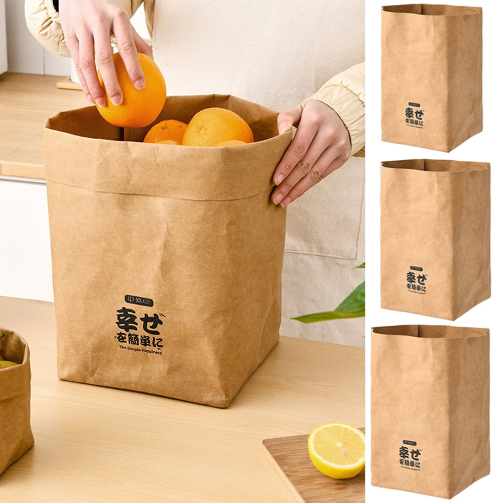 Cheer.US Kraft Brown Paper Bags, Brown Paper Lunch Bags Bread Bags ...
