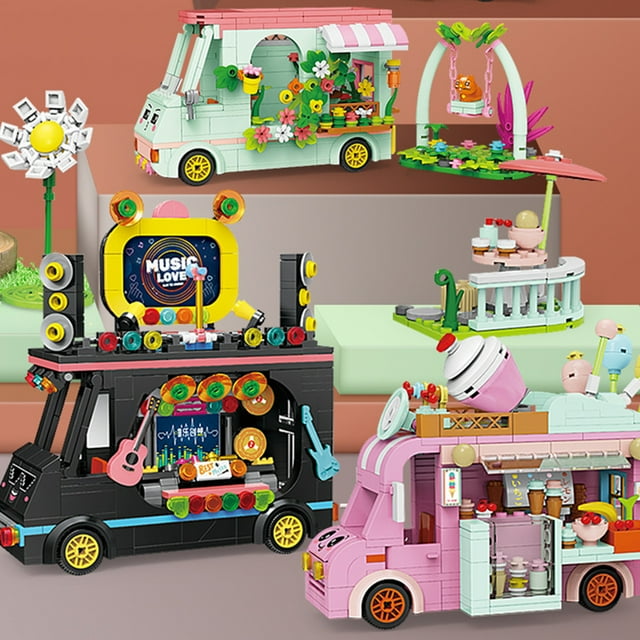 Cheer US Mini City Shop Street View Building Blocks Set with Candy Shop ...