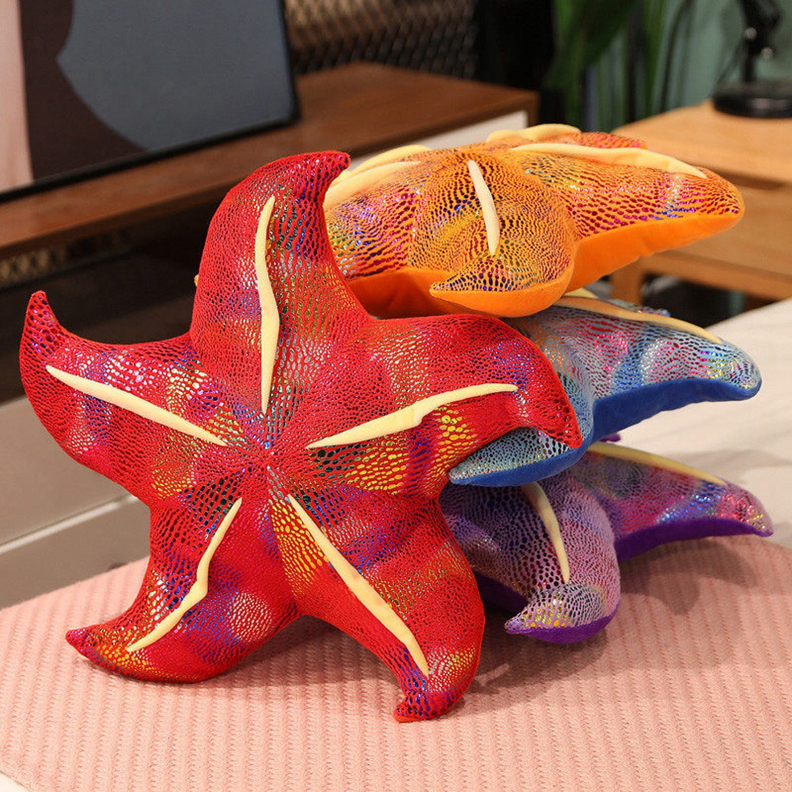 Cheer US Realistic Starfish Stuffed Marine Animal Plush Toy Cute Stuffed Animals Plush Doll for ...