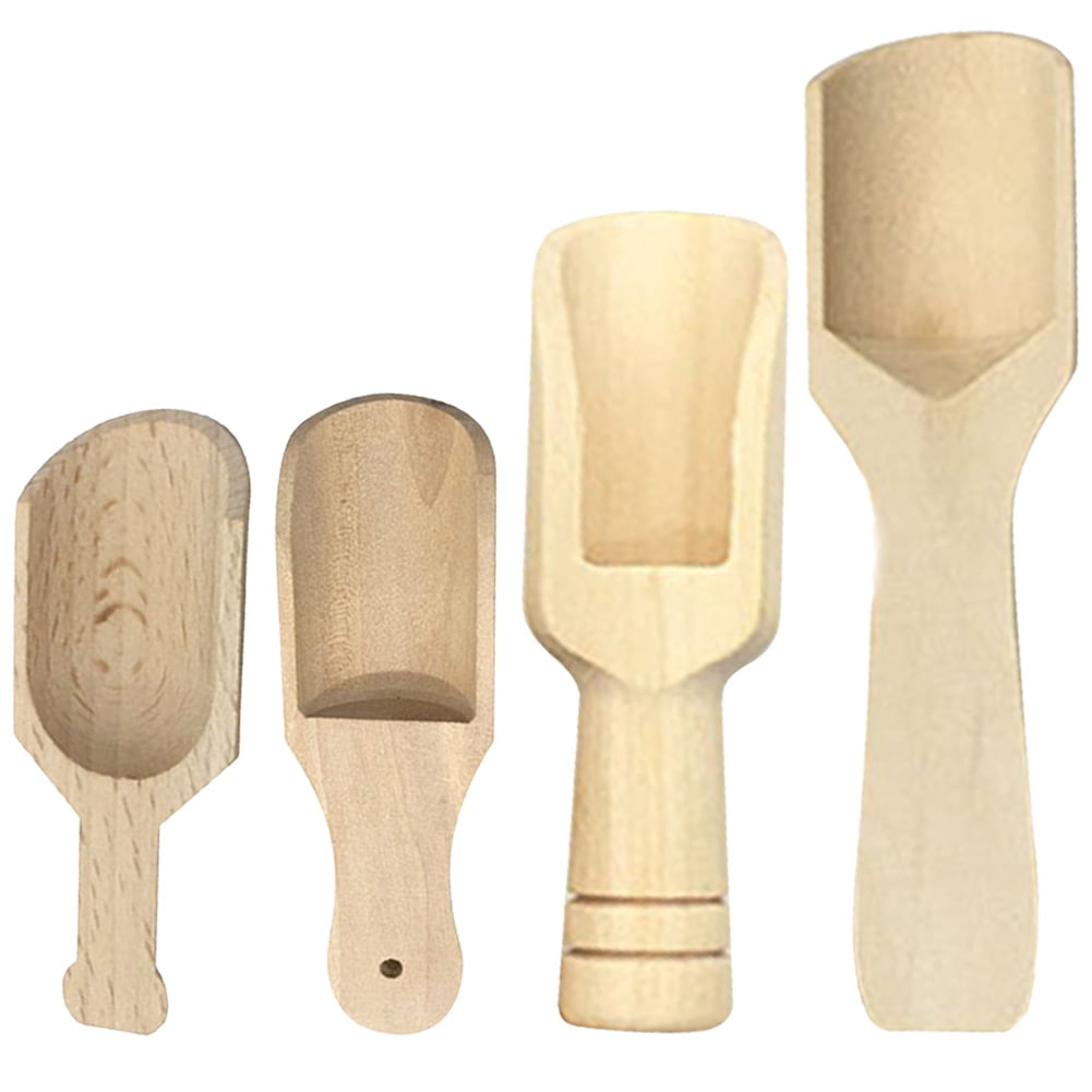 Cheer.US Small Wooden Spoon, Serving Spoon Wooden Teaspoon Condiments ...