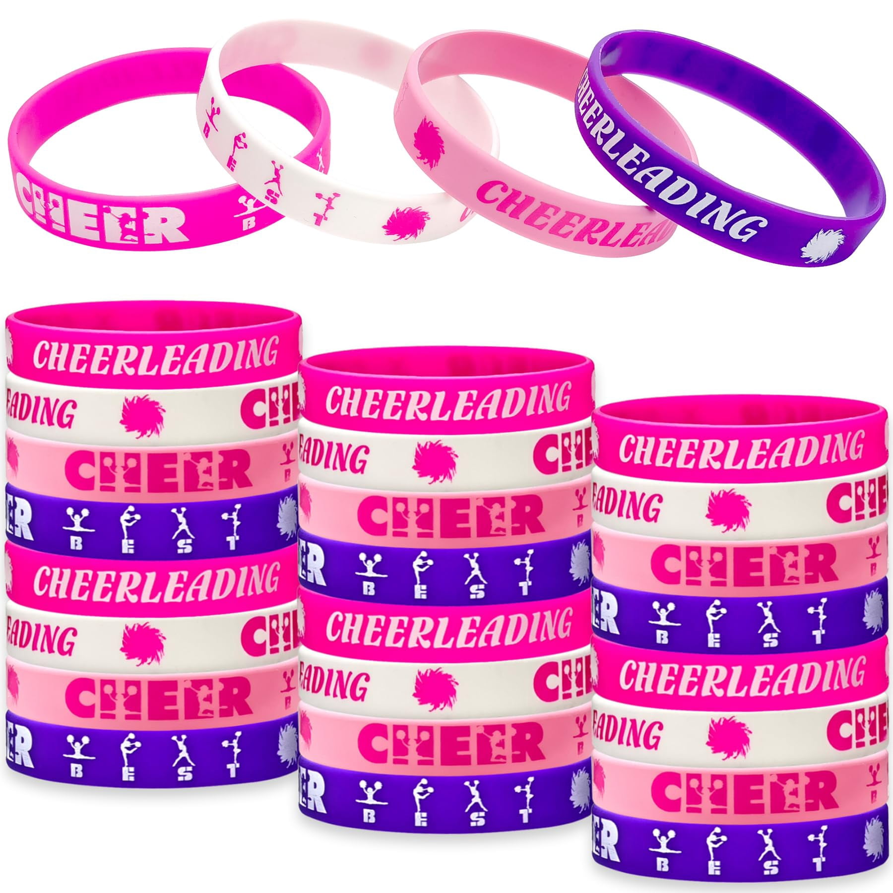 Cheer-leading Ballet Inspirational Rubber DHF10 Wristbands - Girls ...