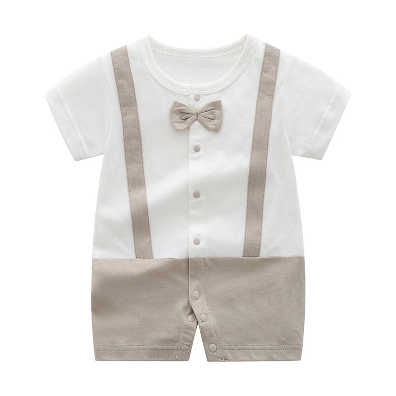 CheerKidz Baby Boys Short Sleeve Romper 1 Piece Outfit Casual Playwear ...
