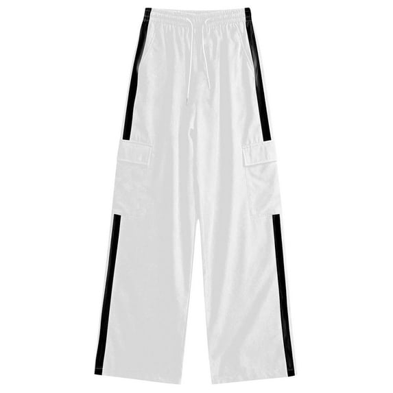 CheerKidz Boys Girls Elastic Waist Wide Leg Corduroy Pants Straight Leg ...