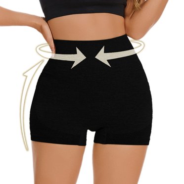 Bovemsi Women's Tummy Control Biker Shorts Wide Leg Yoga High Waisted ...