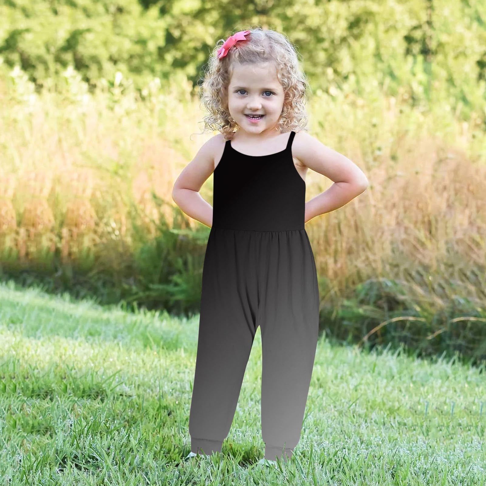 CheerKidz Kids'Cute Printed Jumpsuit Playsuit Strap Romper Summer ...