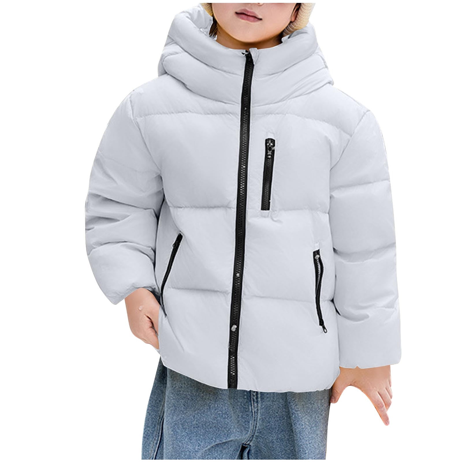 CheerKidz Kids Winter Lightweight Down Jacket Hooded Windproof Warm ...