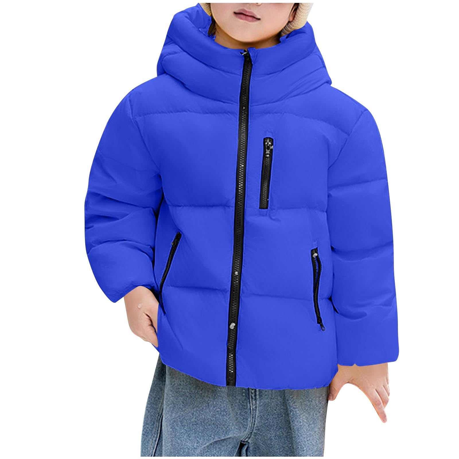 CheerKidz Kids Winter Lightweight Down Jacket Hooded Windproof Warm ...