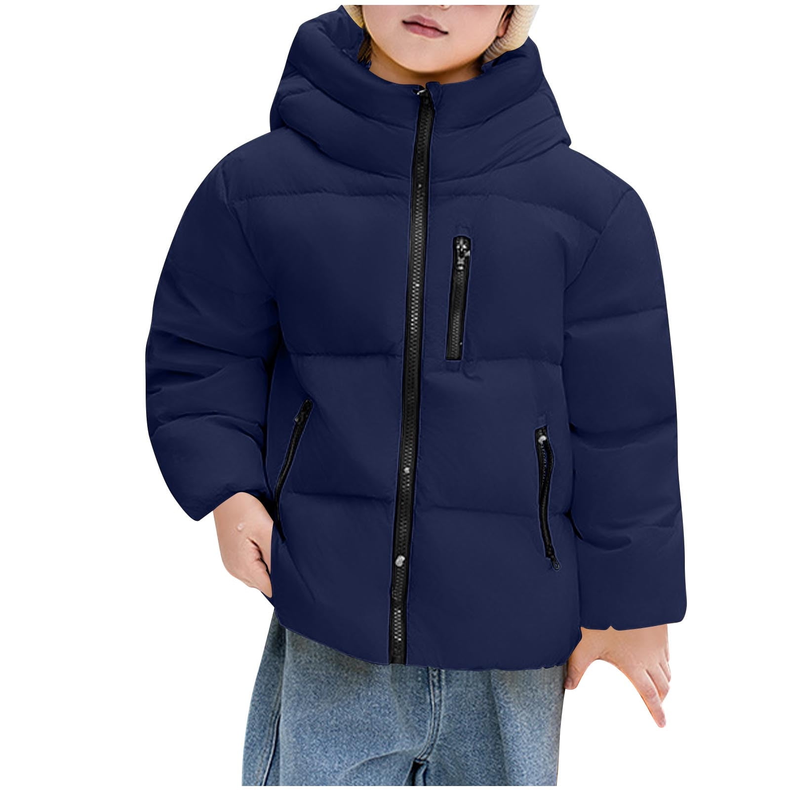 CheerKidz Kids Winter Lightweight Down Jacket Hooded Windproof Warm ...