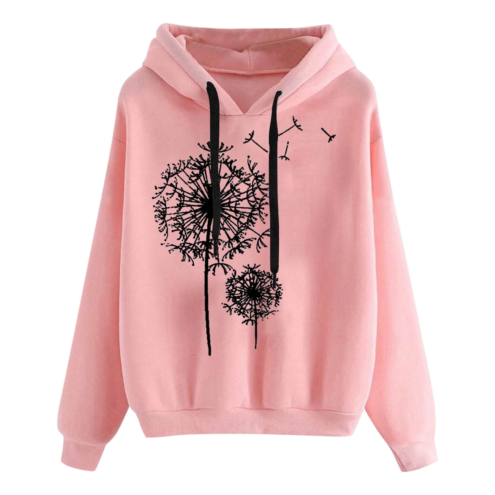 CheerKidz Women's All-Over Print Hooded Sweatshirt with Drop Shoulder ...