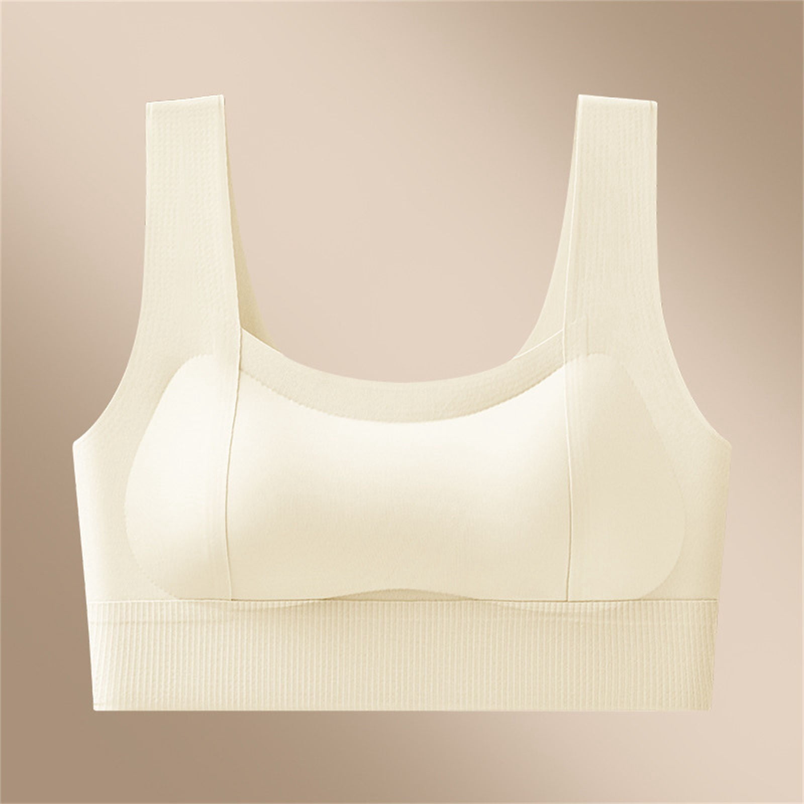 CheerKidz Women's Seamless Wireless Push-up Bra, Solid Color Everyday ...
