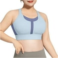 CheerKidz Women's Solid Color Sports Bra with Chest Cushion - Yoga ...