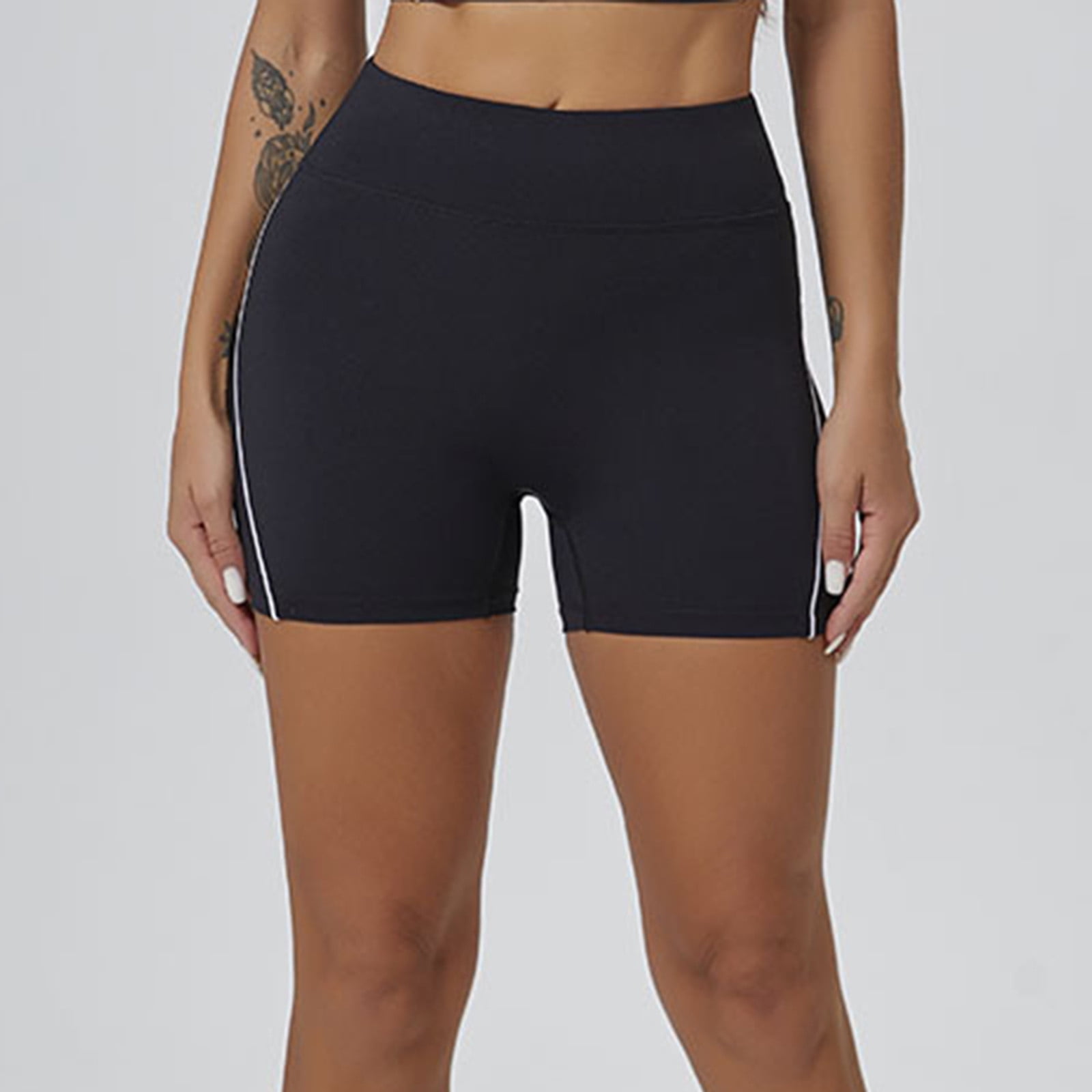 CheerKidz Women's Summer Workout Yoga Pants Fashion High-Waisted Hip ...