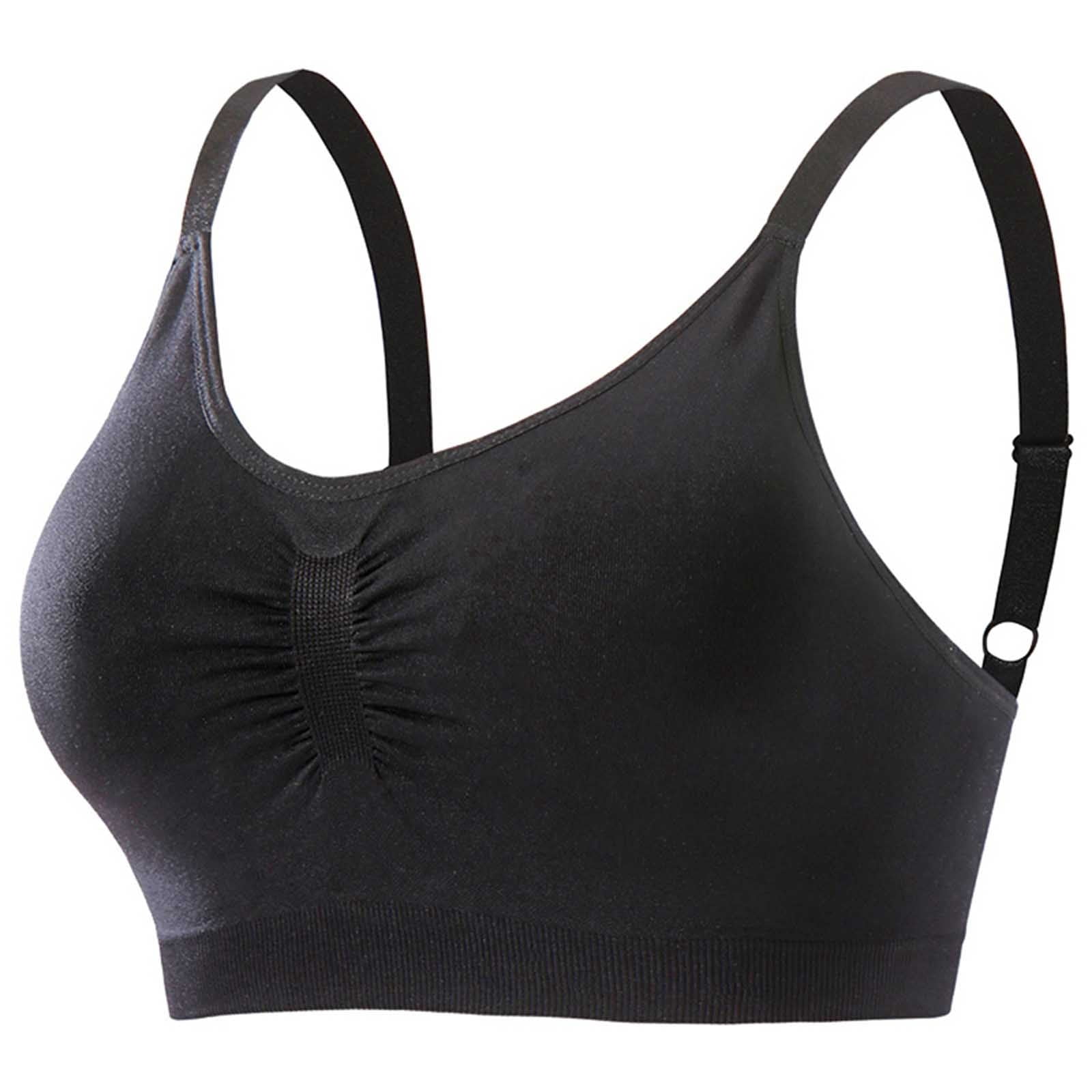 CheerKidz Women's Wireless Sports Bra with Adjustable Straps - Seamless ...