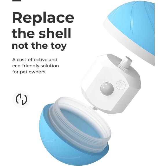 Cheerble [Replaceable Shell Intelligent Interactive Dog Toy Ball with ...
