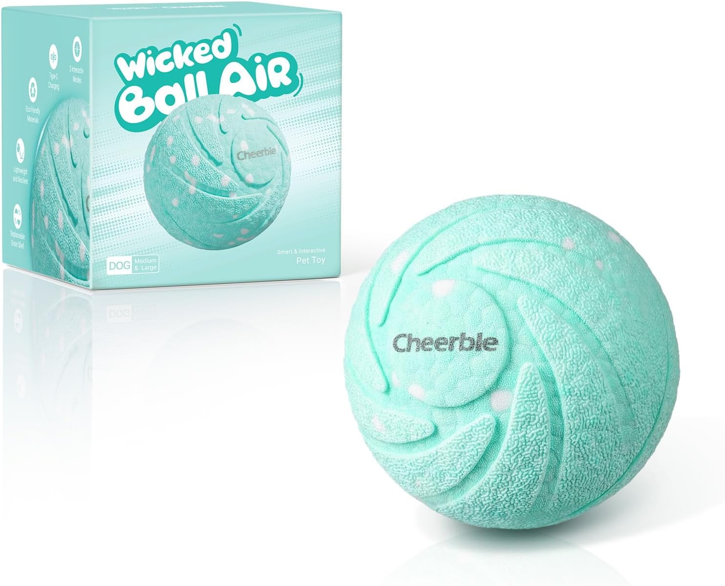 by Cheerble Smart Interactive Dog Toys, Wicked Ball AIR, 3 Interactive ...